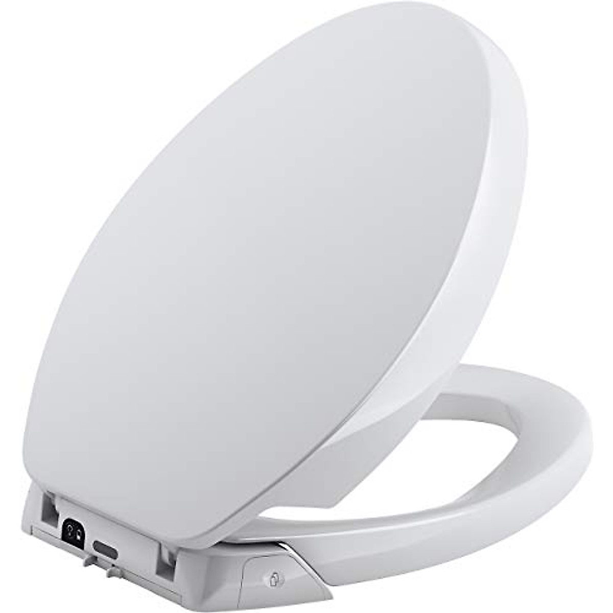 KOHLER 5588-0 Purefresh Elongated Nightlight, Grip-Tight Bumpers, Quiet-Close Release Hinges, Quick-Attach Hardware, No Slam Toilet Seat, White