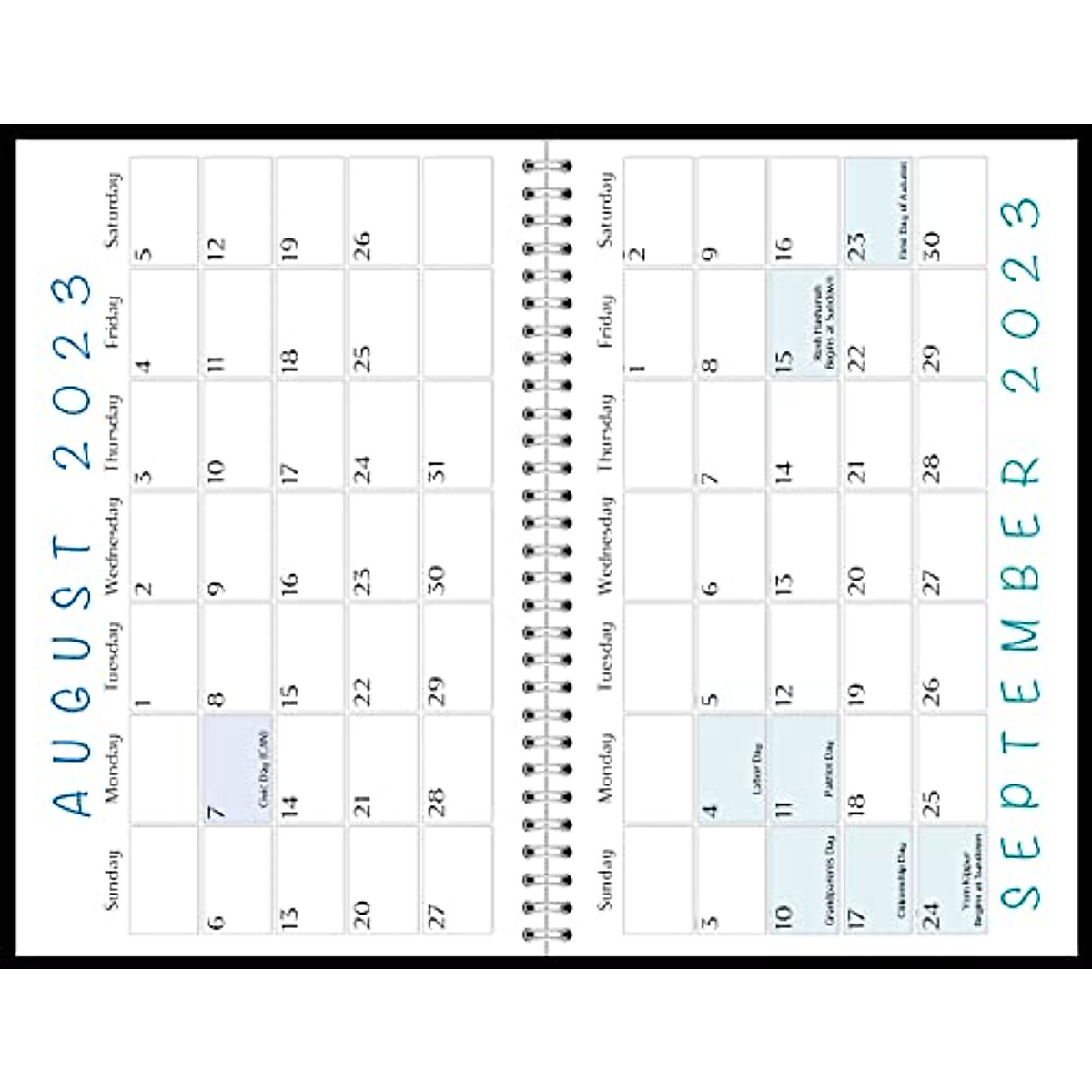 House of Doolittle 2023-2024 Weekly Academic Planner Assignment Book, Blue Vinyl, 5 x 8 Inches, August - August (HOD274RTG26-24)