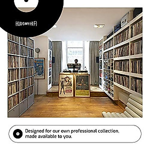 Hudson Hi-Fi Anti-Static Vinyl Record Inner Sleeves - Protective Vinyl Record Inner Sleeve 100 Pack - Protect Your LP Albums from Scratches, Dust & Dirt - Acid-Free Rice Paper Interior Disc Covers