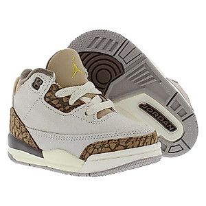 Jordan Baby Boy's 3 Retro (Infant/Toddler) Light Orewood Brown/Metallic Gold/Light British 9 Toddler M