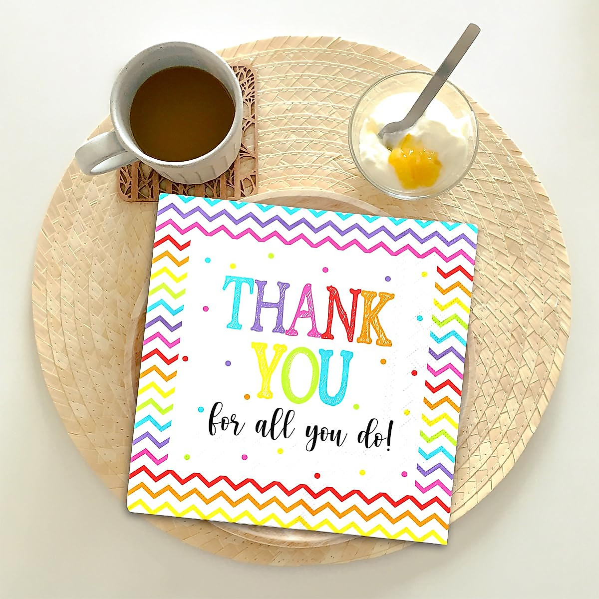 40Pcs Thanksgiving Napkins Thank You Napkins Disposable Thankful Paper Napkins We Appreciate You Napkins Thank You Party Decor Appreciation Napkins Grateful to Employee Teacher Doctor Parents