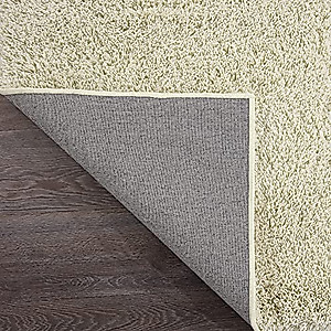 HOMBYS Shag Area Rug 8'x10' for Living Room Bedroom, Solid Plush Non-Shedding Rugs for Dining Room Entryway, Thick Soft Mordern Rectangular Carpet Home Decoration