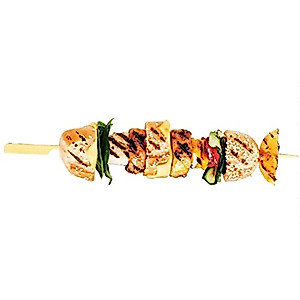 Gmark Bamboo Paddle Skewers 12" 100pc/Bag, Kabob Skewers, BBQ Skewers for Outdoor Grilling GM1075