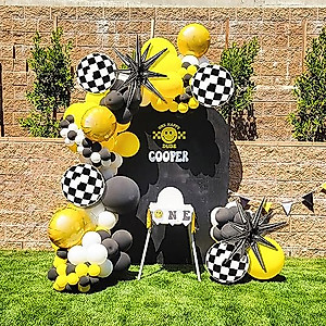 One Happy Dude Balloon Garland, 133pcs Balloons Arch Kits For One Happy Dude Birthday Decoration First Birthday Party Girls Boys 1st Birthday Party Decor Smil-ey Face Party Supplies