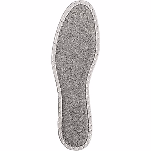 pedag Deo Fresh Natural Terry Cloth & Sisal Insoles, Handmade in Germany, Fully Washable, Perfect for Keeping Feet Dry and Fresh in The Summer, US W8 / EU 38, Grey, 3 Pair