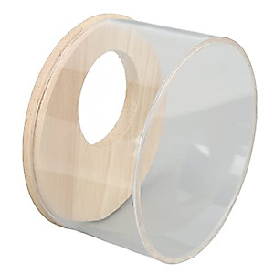 Hamster Sand Bathtub Transparent Acrylic Sand Bathroom Small Pet Bath Box for Hamsters Mice Lemming Gerbils or Other Small Pets(S)