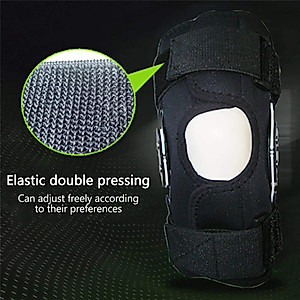 Knee Braces for Knee Pain Arthritis Aluminium Adjustable Hinged Knee Orthosis Brace Support Ligament Sport Injury Orthopedic Splint Knee Pads Outdoor Knee Splint Support for Arthritis Pain Relief