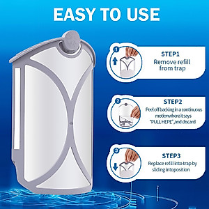 ALADUSA 8 Pack Refill Cartridges Compatible with ZEVO Trap M364 and Max, Replacement Fit ZEVO Traps Refills