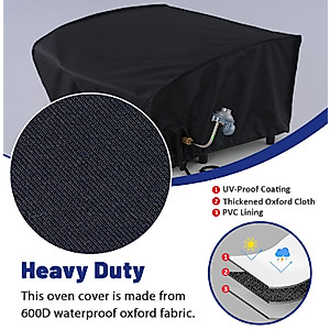Grill Cover for Blackstone 22" 1813,， 22inch Tabletop Griddle with Hood and Also fit for Coleman Roadtrip LX,LXX, LXE, 285 Camping Grills and Smoke Hollow 205 Grill,600D Heavy Duty Cover - Heighten