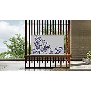 SAMSUNG 43-Inch Class The Serif LS01B Series - QLED 4K, I-Shaped Design, Anti-Reflection Matte Display, -Portable Easel -Stand, Ambient Mode+ Smart -TV -w/ Alexa Built-in (QN43LS01BAFXZA,Latest Model)