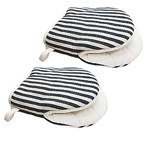 careme Mini Oven Mitts,2pk- Heat Resistant Kitchen Gloves to Protect Hands, Non-Slip Grip- Ideal Set for Handling Hot Cookware,Kitchen Microwave Gloves for Baking Cooking Grilling BBQ, Gifts for Mom