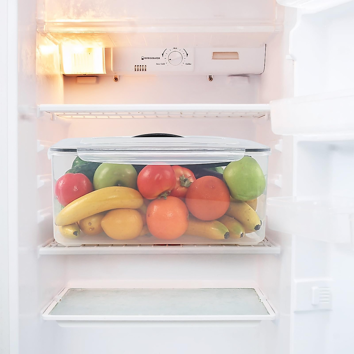 Qskely 4-Pack 15 Quart/14.5 L Kitchen Airtight Food Storage Container Set, Bread Keeper with Airtight Lid