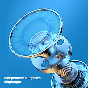 ASHATA Bluetooth Earpiece, BT5.2 Handsfree Bluetooth Headset, 240mAh Battery, IPX5 Waterproof 180 Degree Rotating Ear Hook Earphone for Phone Laptop Trucker Driver