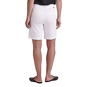 JAG Jeans Women's Maddie Pull-on 8-inch Short, White, 12