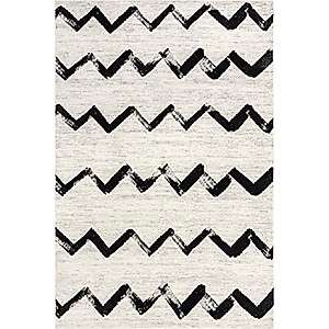 nuLOOM Zelda Zig-Zag Modern Area Rug, 9' x 12', Grey