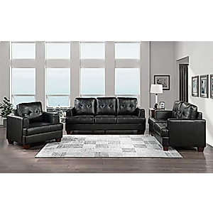 Lexicon Roff Living Room Sofa, Black