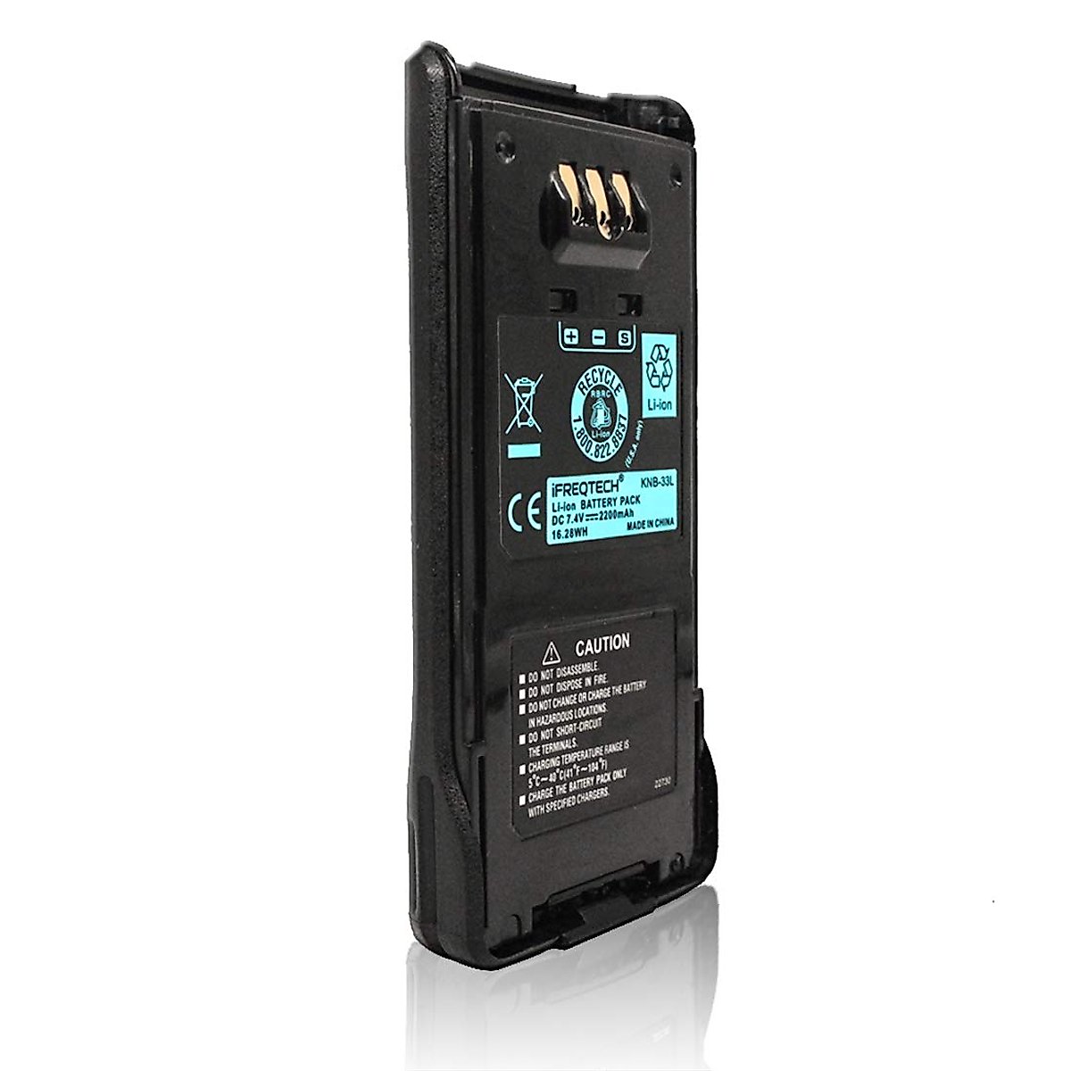 IFREQTECH KNB-33L 2200mAh Replacement Battery Compatible for TK-2180 TK-3180 TK-5410 TK- 5210 TK-5310 NX410 NX411 Radio-Replacement KNB-33L KNB-41NC Battery