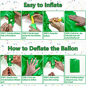 40 Inch Dark Green Number Balloons, Helium Mylar Foil Number Balloons for Birthday, Number 1 Balloon for Party Celebration Decorations Graduations Anniversary Baby Shower Photo Shoot