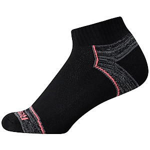 Reebok Women's Quarter Socks - 12 Pack Performance Arch Support Ankle Socks - Cushioned Athletic Socks for Women (Size: 4-10), Size 4-10, Black Multi