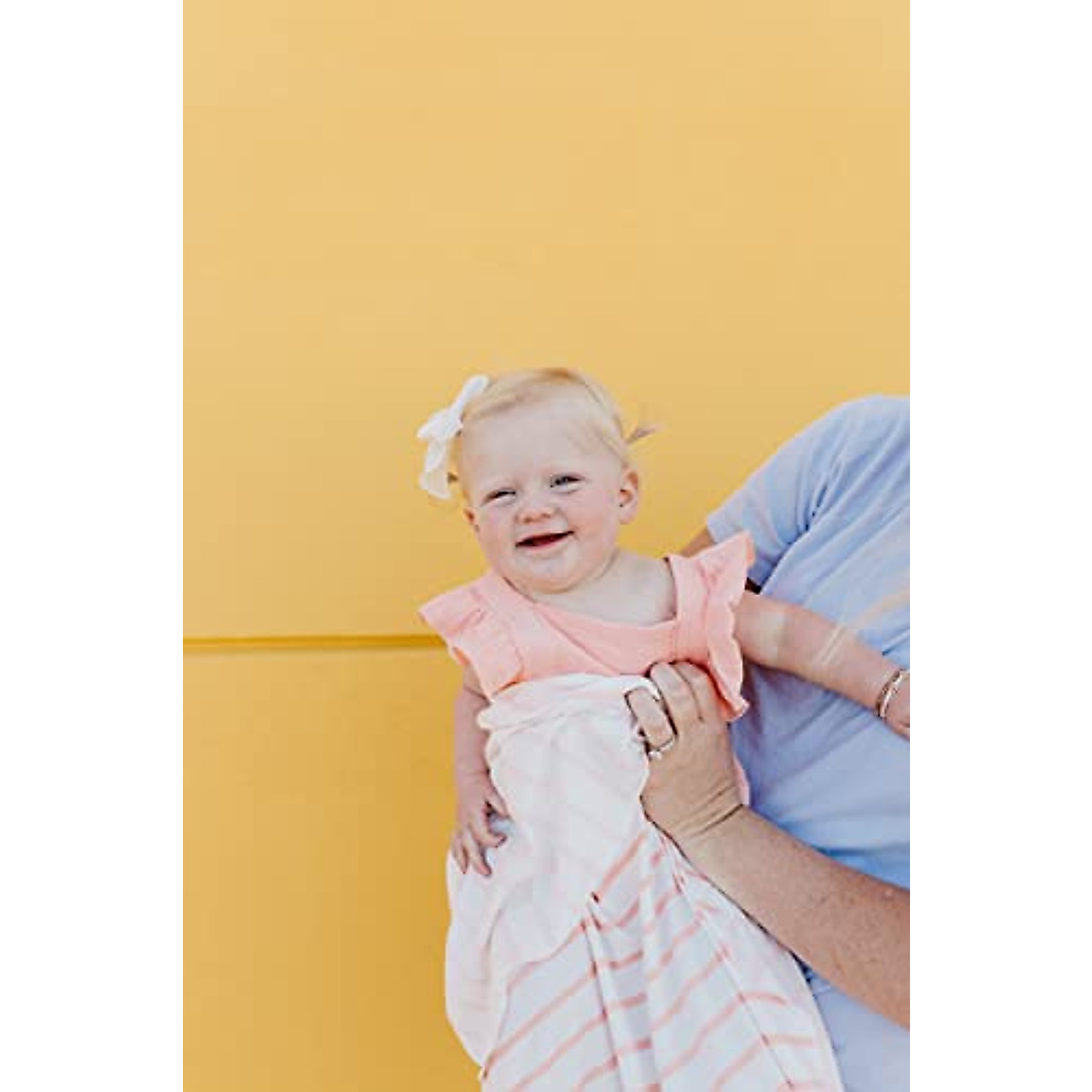 Copper Pearl Large Premium Knit Baby Swaddle Receiving Blanket Lainey