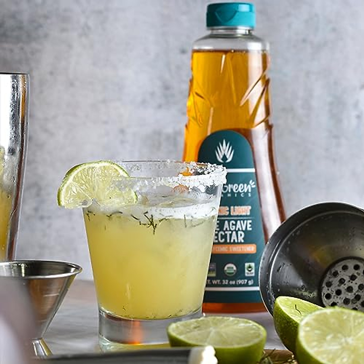 Blue Green Agave Organic Nectar, Light Blue, 176 Ounce