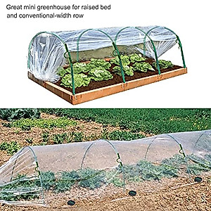 Mini Greenhouse Tunnel Greenhouses for Outdoors, Green House Hoops Small Greenhouse Kits to Build, Green Houses for Outside Greenhouse Cover Garden Hoops Raised Beds