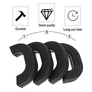 HANABASS Pot Handle Sleeve 4pcs Silicone Hot Handle Holder, Silicone Pot Handles Pan Ear Replacement Heat Insulated Pot Handle, Non Slid Pot Sleeve Grips for Frying Pans Griddles Oven Cookware Sleeve