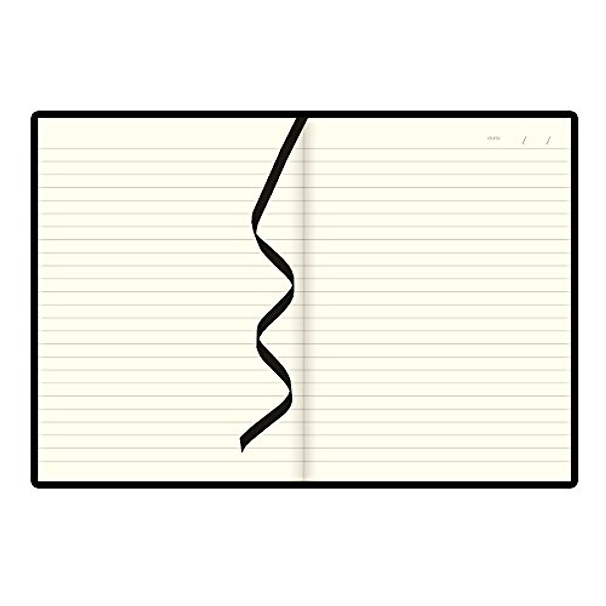 Letts Noteletts Edge Notebook, Large, Ruled, Black, 8.5 x 5.875 Inches, 192 Pages (LEN5ERBK)