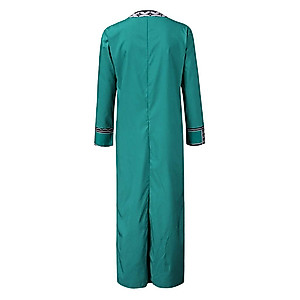 F_Gotal Women Shirt Dress Button-Down Shirts Dress Retro Casual Short Sleeve Maxi Loose Beach Sundress Party Cocktail Z-Green