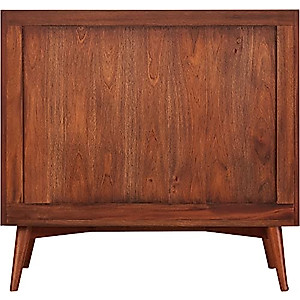 Signature Hardware 953364-36-RUMB-8 Novak 36" Free Standing Single Vanity Set with Mahogany Cabinet, Vanity Top and Rectangular Undermount Vitreous China Sink - 8" Faucet Holes