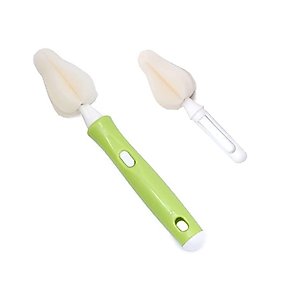 Duehut HLLMX 1PCS Baby Bottle Brush The Baby Nipple Brush Cleaning Brush to Replace The Head Sponge Bottle Brush for Washing Baby Bottles