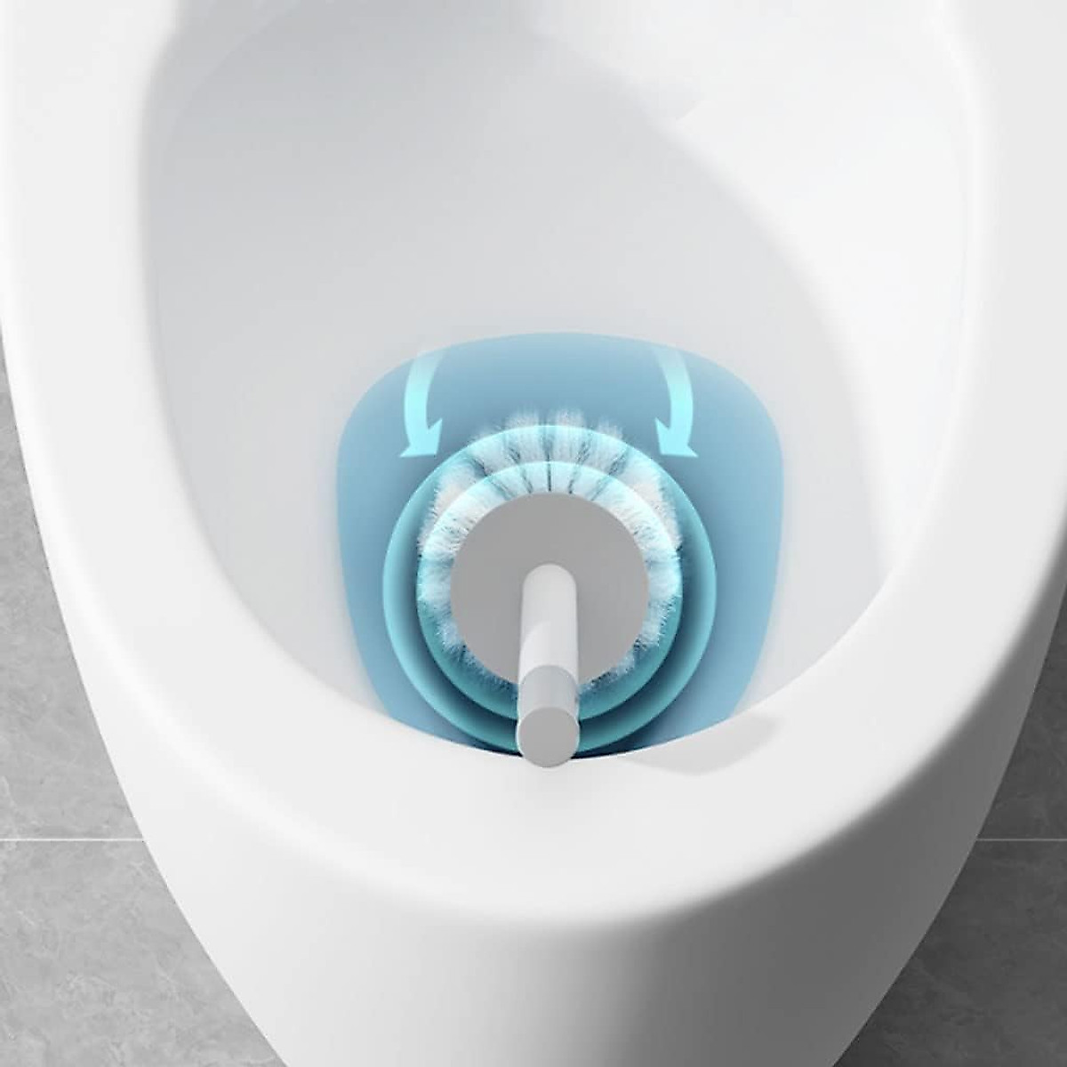 Creative Toilet Bowl Brush Floor Wall Mounted Toilet Brush Plastic Long Handle Domed Toilet Cleaner Brush with Holder Set