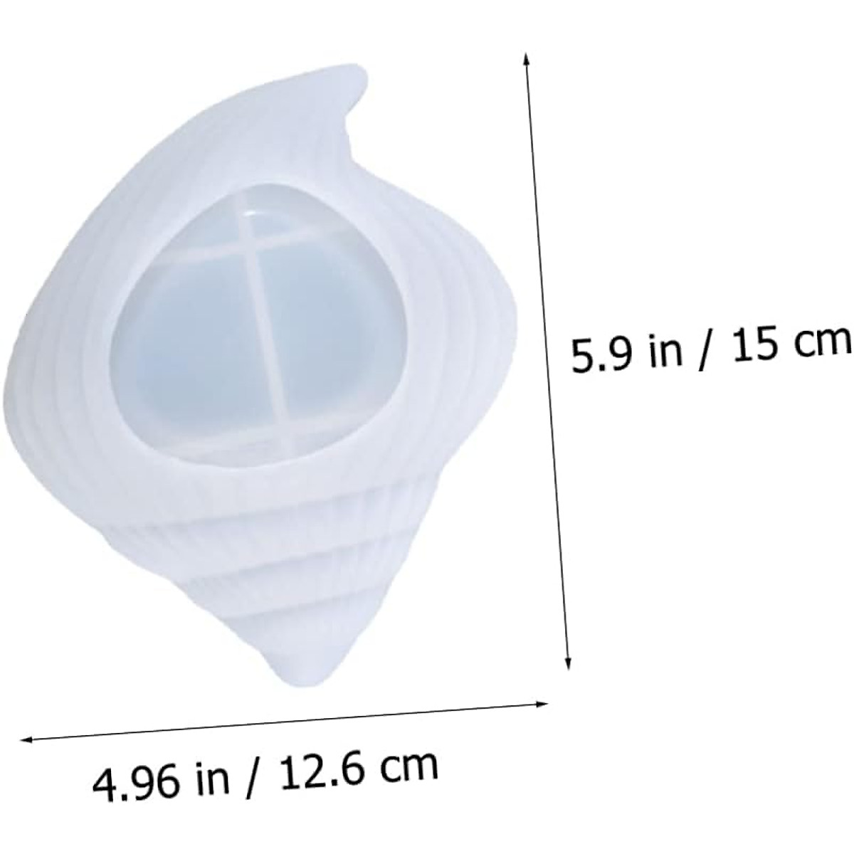 1pc Conch Plate Mold Resin Molds Tray Molds for Resin Silicone Molds for Resin Silicone Jar Mold Resin Trinket Container Mold Silicone Shell Tray Professional DIY Mold Crafts Mold