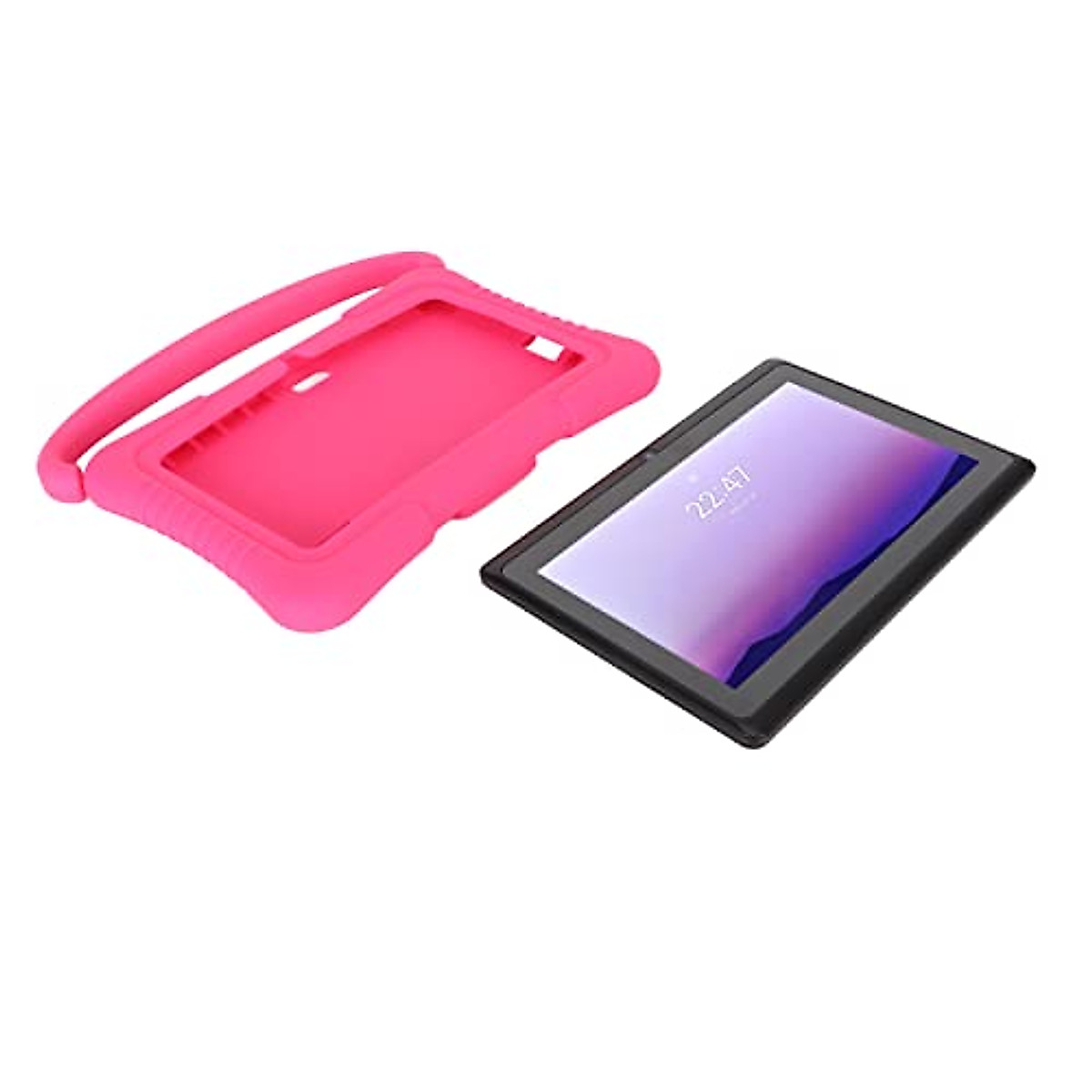 VINGVO HD Tablet, Quad Core Processor Dual Camera 110-240V 1024x600 Kids Tablet for Android 10 for Entertainment (US Plug)