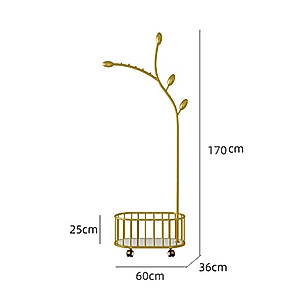 CDYD Coat Rack Floor Bedroom Corner Home Living Room Movable Multi-Functional Storage Corner Hanger