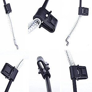 2 Pieces Recliner Release Cable Replacement D-Ring Pull Handle, Exposed Length 4.75" with S Tip