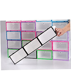 WATIIFUFU 4pcs Box Shoes Storage Shoes Organizer Shoe Holder Shoes Case Container Clamshell Pp