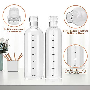 Clear Glass Water Bottles With Time Marker Non-slip Sleeve And Lids, Reusable Glass Drinking Bottles, Drink Water Bottle 26 Oz，Suitable For Drinks, Juices, Sodas, Coke, As Gifts Etc.(750ml)