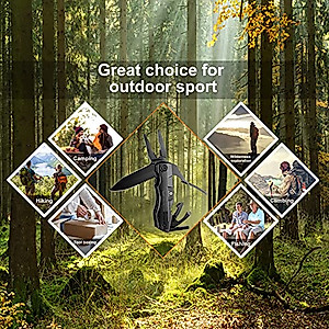 18-in-1 Multitool Pocket Knife, Multi-tool Screwdriver with Durable Nylon Sheath for Outdoor, Fishing, Camping Ideal Gifts for Father, Husband, Boyfriend Stocking Stuffers Christmas Gifts for Men