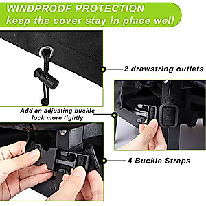 GARDRIT Upgraded Patio Furniture Covers, 100% Waterproof Rectangular Patio Table Cover, 90" L x 56" W x 27.5" H 600D Tear-Resistant Sofa, Table and Chair Outdoor Furniture Set Covers