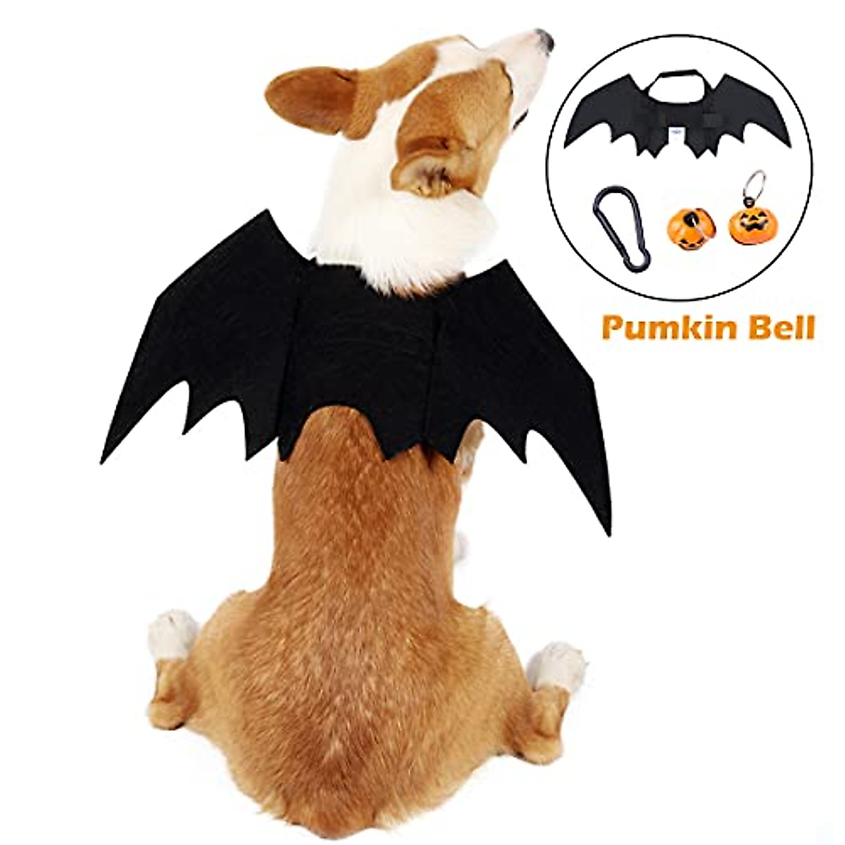YXBQueen Dog Costume Halloween Pet Halloween Cosplay Dress for Small Dogs Bat Wings Cat Pet Costume for Cosplay Party Cat Costume for Halloween
