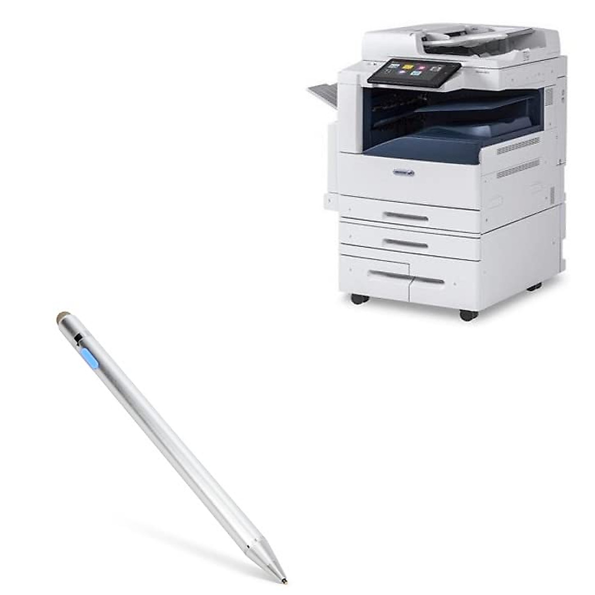 BoxWave Stylus Pen Compatible with Xerox Altalink B8145 - AccuPoint Active Stylus, Electronic Stylus with Ultra Fine Tip for Xerox Altalink B8145 - Metallic Silver