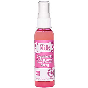 MustLoveMilk Soothing Organic Hydrating Nipple Spray - Breastfeeding and Pumping Essential - Calming Alternative to Nipple Balms and Butter