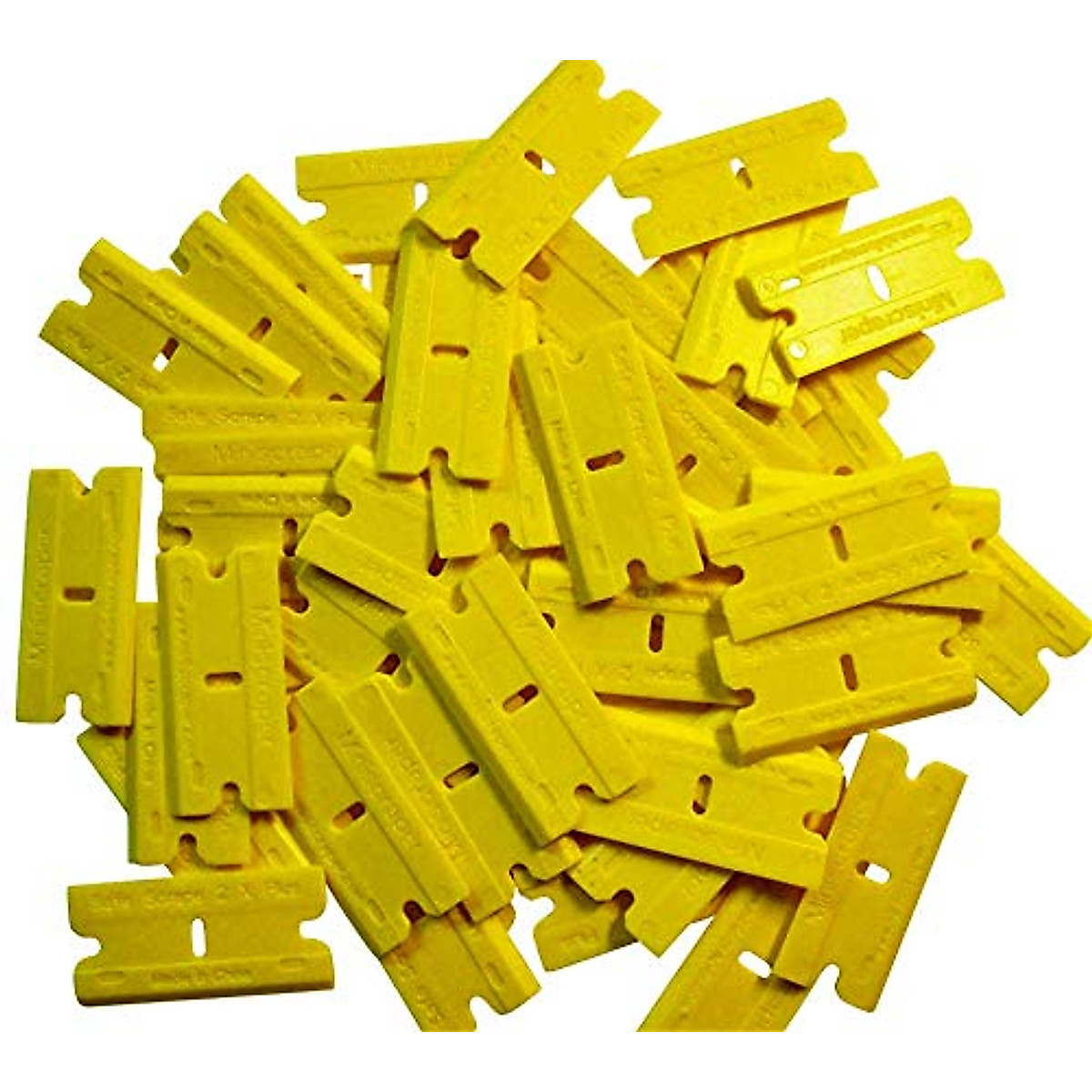 MiniScraper Double Edged Plastic Razor Blades 100 Pack MS 106 and MS 206