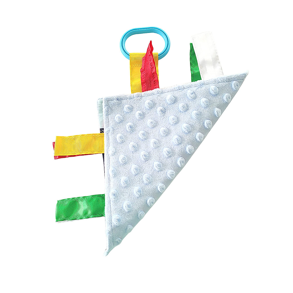 Baby Jack & Co 8x8” Learning Lovey San Francisco California Tag Toys for Babies - Baby Crinkle Toys - Soft & Safe - Learn USA Cities and Shapes - Ideal Baby Toy & Gift BPA Free w/Stroller Clip