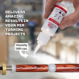 BondXtra 4 oz. Thick CA Glue for Woodworking, Premium Super Glue Kit for Wood Turning with Extra Bottles, Anti Clog Caps, Microtips, Thick Viscosity Cyanoacrylate for Plastic, DIY, Craft, Hobby, etc