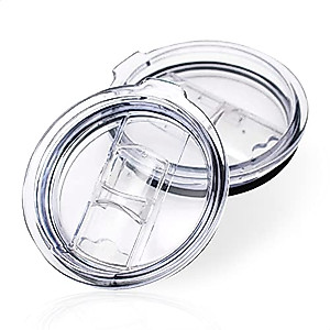 2Pcs Replacement Lid for Travel Mug - Yeti Replacement Lids for Tumblers with Lids and Straws Spill Proof Lids for Yeti Mug - RTIC tumbler 30 Oz Yeti Rambler Coffee Tumbler Lid Coffee Travel Mug
