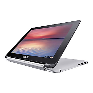 ASUS C100PA-DB02 10.1-inch Touch Chromebook Flip (1.8GHz, 4GB Memory, 16GB eMMC, Google OS), All Metal Body