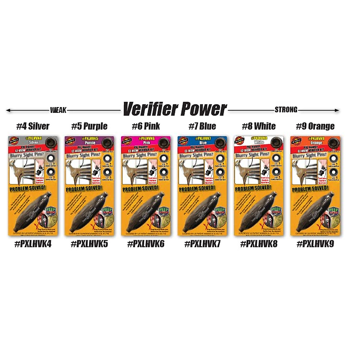 Specialty Archery - PXL Hunter - EZ View - Verifier Kit - w/ #4 Verifier & Peep Guard - Silver