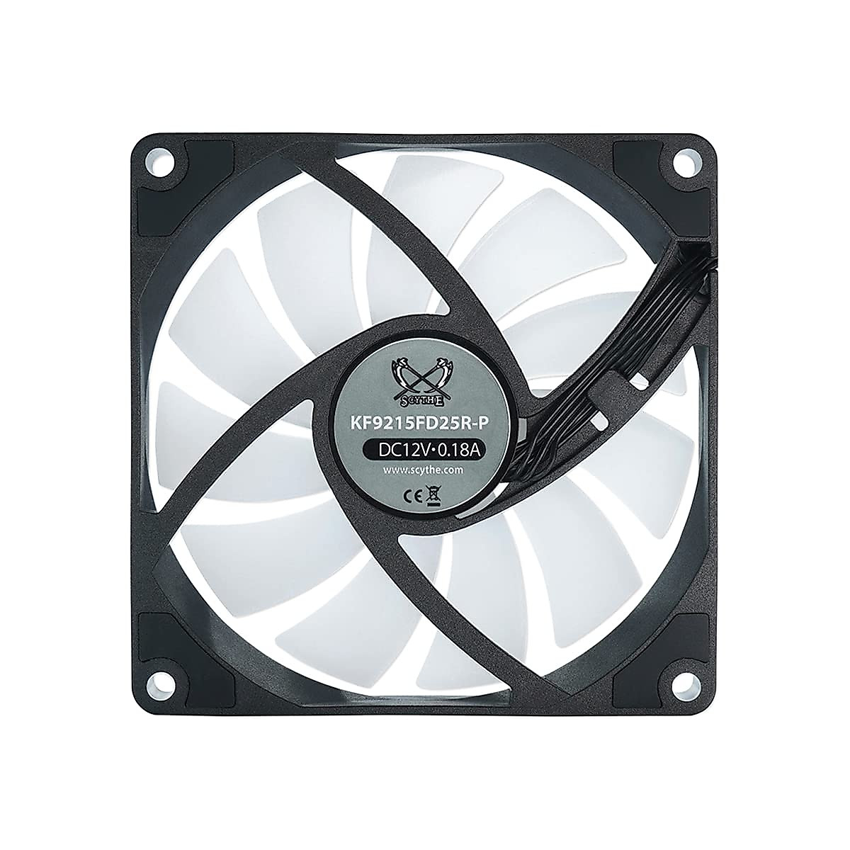 Scythe Kaze Flex 92mm Slim RGB Fan, PWM 300-2500 RPM, No Controller Included